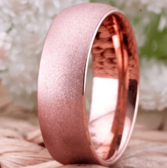Pink Tungsten Ring – Tungsten Rings Direct