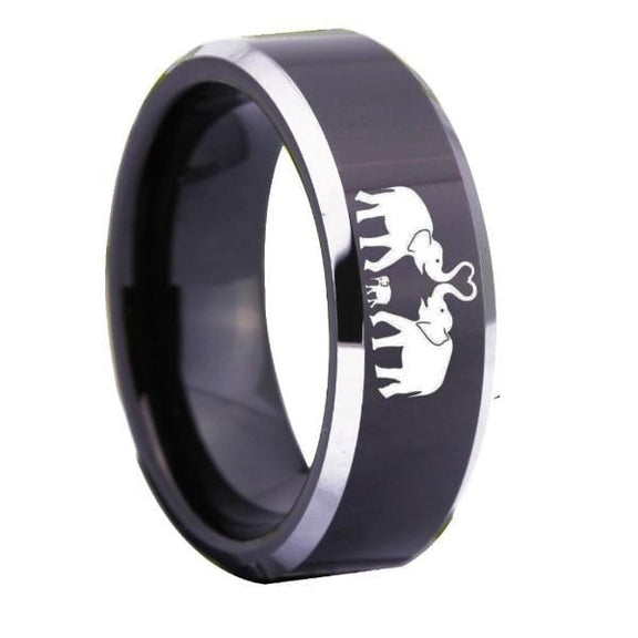Tungsten Love Elephant Ring – Tungsten Rings Direct