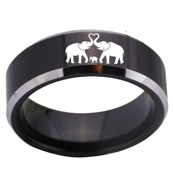 Tungsten Love Elephant Ring – Tungsten Rings Direct